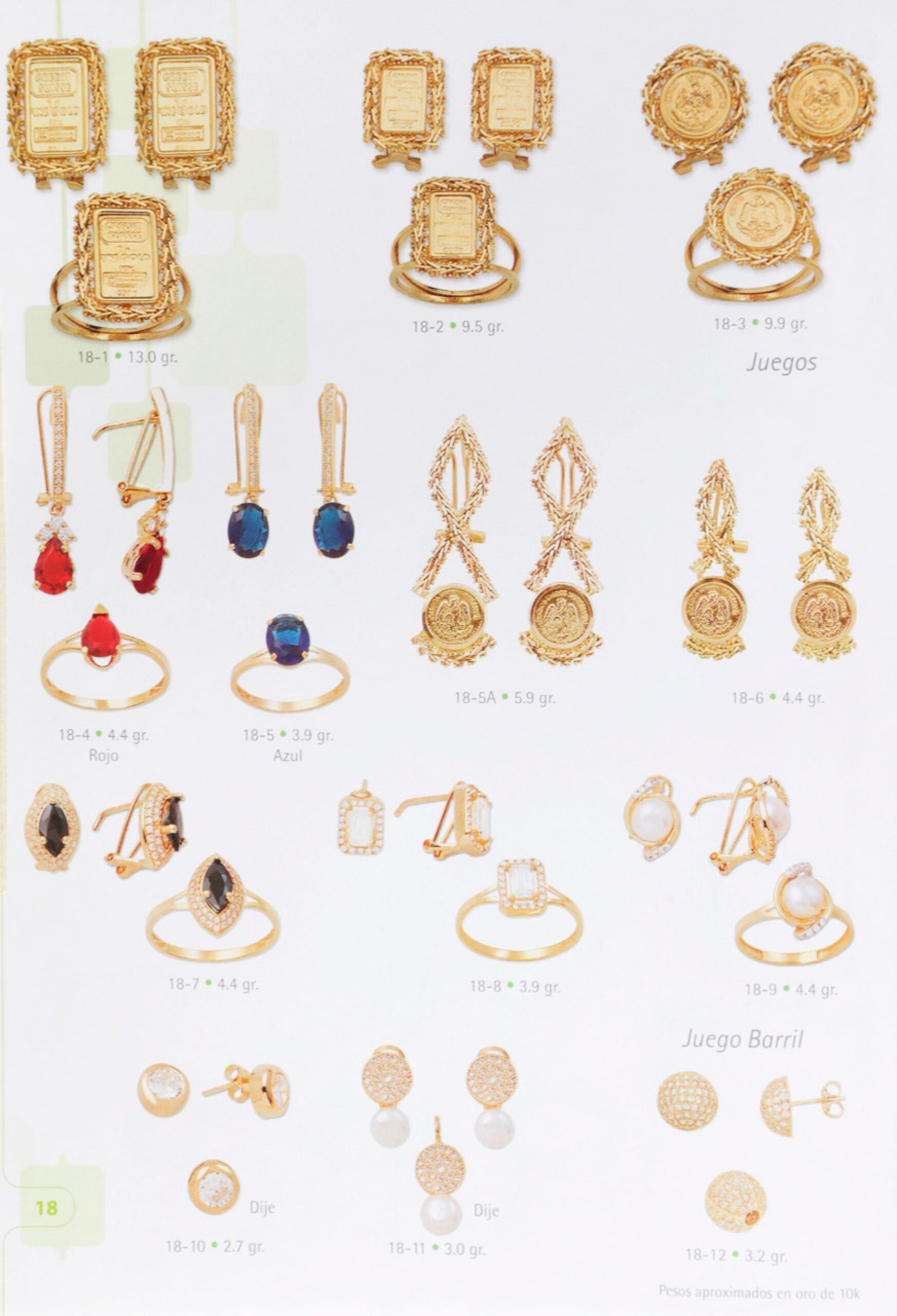 Joyería por Mayoreo. Oro de 10, 14 y 18 Kilates . JOYEROS.MX