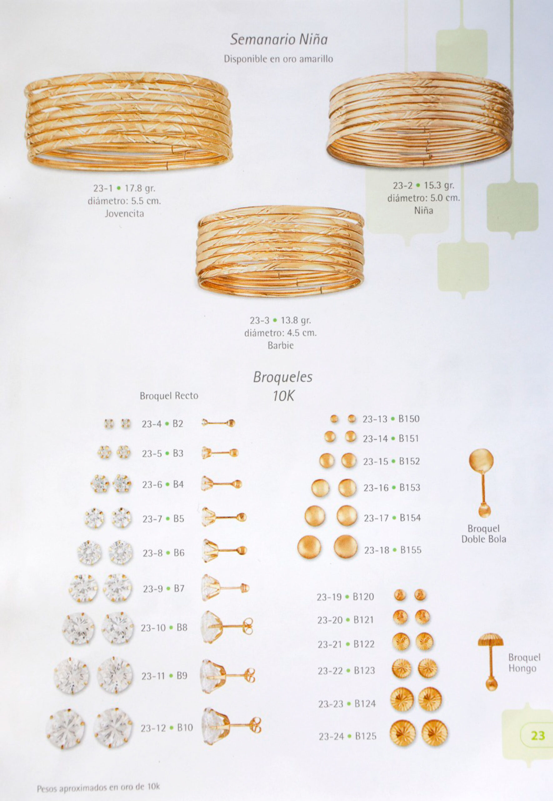 Joyería por Mayoreo. Oro de 10, 14 y 18 Kilates . JOYEROS.MX